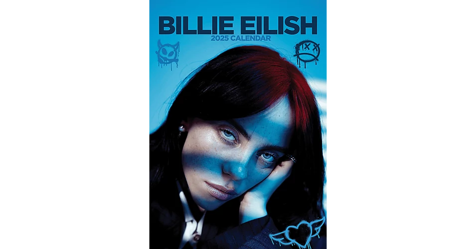 BILLIE EILISH - 2025 UNOFFICIAL CALENDAR (12 OLDALAS A/3 MÉRETŰ ...